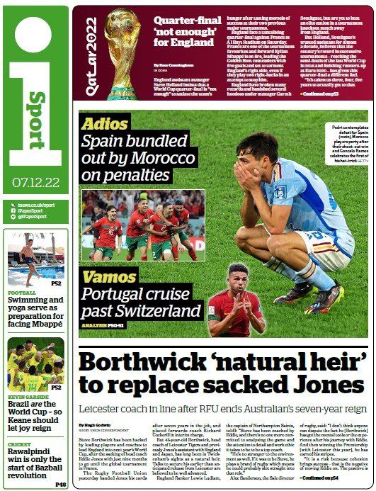 Wednesday's back pages - BBC Sport