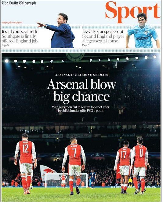 Arsenal 2-2 Paris St-Germain: No need to panic, says Arsene Wenger ...