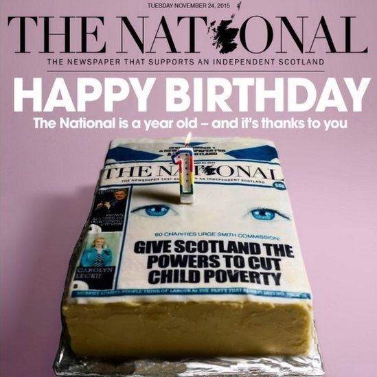 The National newspaper marks its first anniversary - BBC News