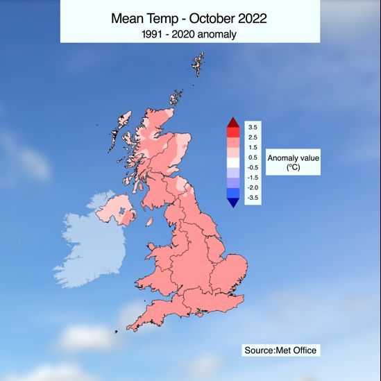 Why has autumn so far been so mild and wet? - BBC Weather