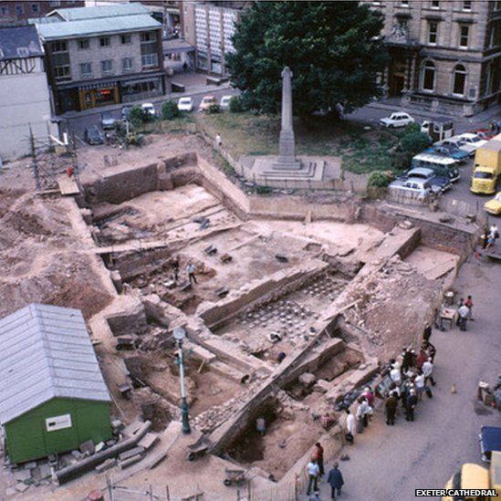 Excavation plans for Exeter's Roman Baths - BBC News