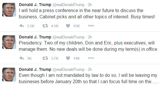 Donald Trump: 'No new business deals' during presidency - BBC News