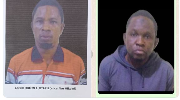 DSS arrest ISWAP Commander Abdulmumin Ibrahim Otaru and im mate wey allegedly get hand for Kuje ...