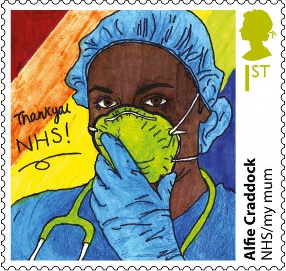 Children design stamps to honour pandemic heroes - BBC Newsround
