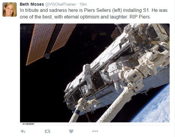 Piers Sellers: UK-born astronaut dies aged 61 - BBC News