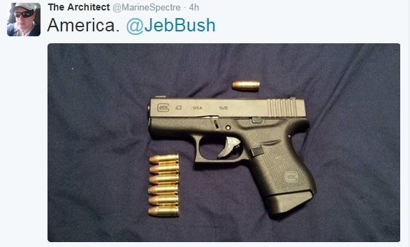 Jeb Bush's gun tweet backfires - BBC News
