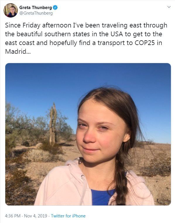 Greta Thunberg: Teenage climate activist needs help to get to COP25 in ...