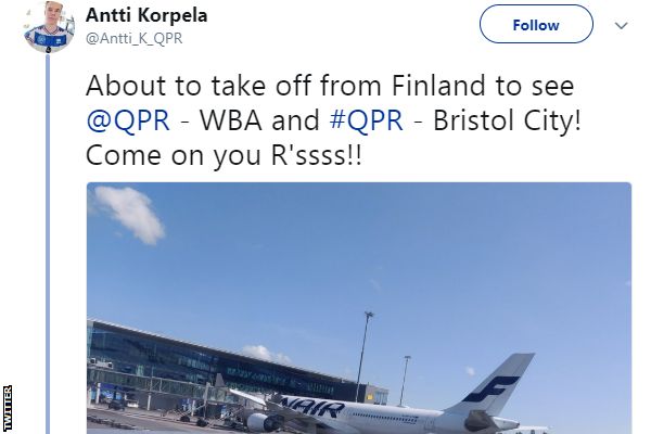 QPR: 'Recipe for disaster' as fan from Finland flies over for 7-1 & 3-0 ...