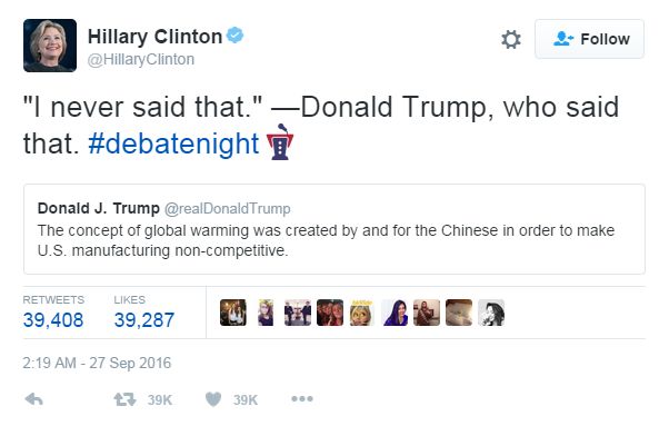 Clinton v Trump: Five Twitter takeaways - BBC News