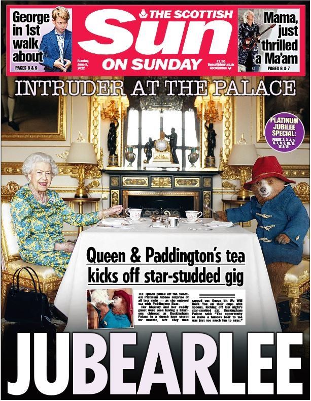 Scotland's papers: Queen's Paddington tea and ScotRail 'gravy train ...