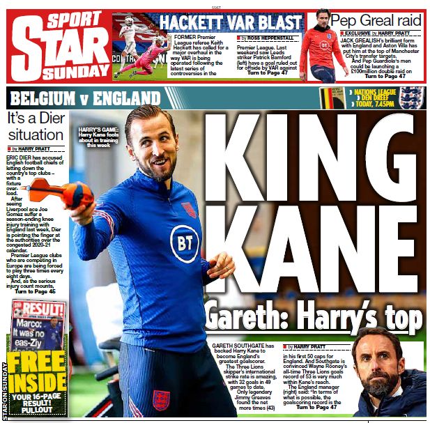 Sunday's sports pages - BBC Sport
