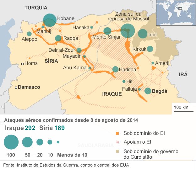Mapas explicam batalha do 'EI' pela Síria e pelo Iraque - BBC News Brasil