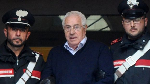 Italian Mafia 'godfather' Settimo Mineo held in Sicily raid - BBC News