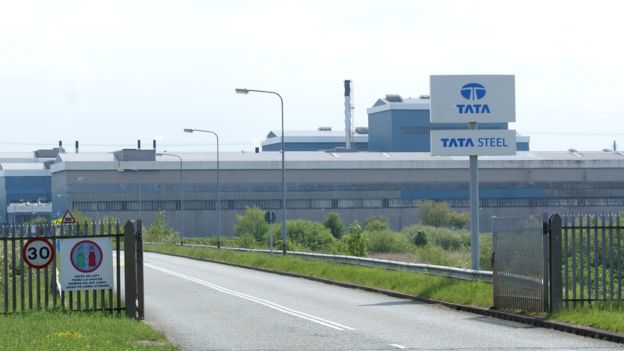 Tata Steel staff 'upbeat' for Shotton plant's future - BBC News