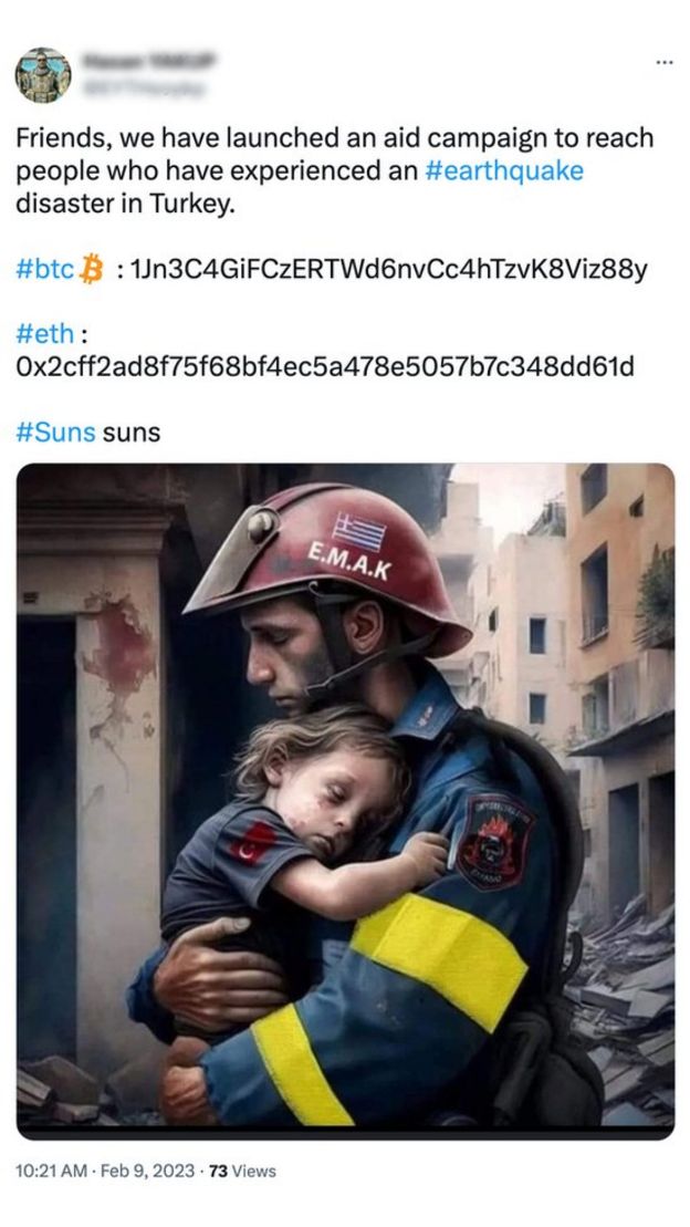 Scammers profit from Turkey-Syria earthquake - BBC News