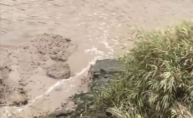 River Tyne probe as 'sulphur-stinking' waste seen in river - BBC News