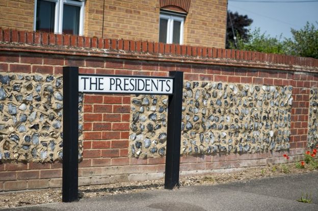 The corner of England where the Stars and Stripes fly high - BBC News