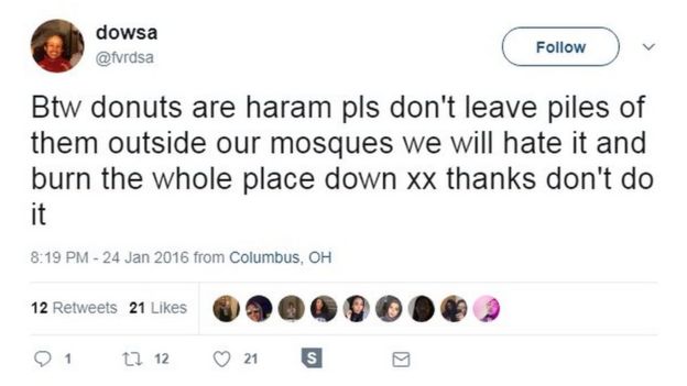 Why are some Muslims spreading rumours they don't eat doughnuts? - BBC News