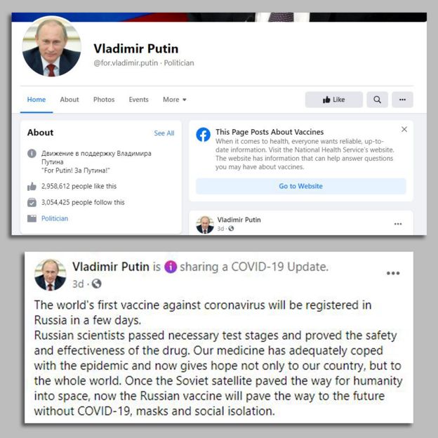 Putin's mysterious Facebook 'superfans' on a mission - BBC News