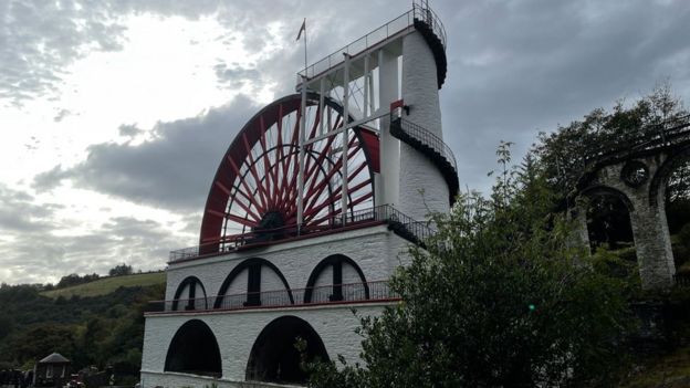 The Great Laxey Wheel is turning again after two-year stoppage - BBC News