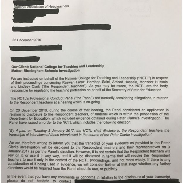 'Trojan Horse': Plea to ensure witness anonymity - BBC News