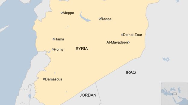 Syria war: Russian jets 'bomb IS positions in desert region' - BBC News
