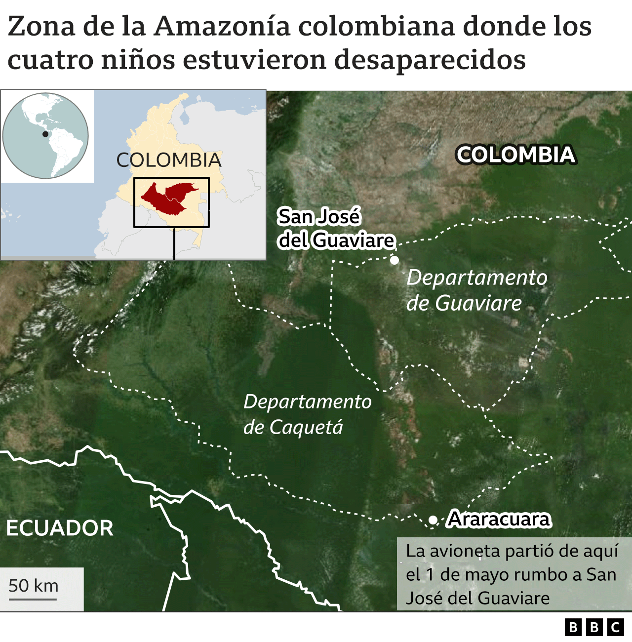 Niños perdidos en la selva de Colombia: hallan con vida a los 4 menores ...