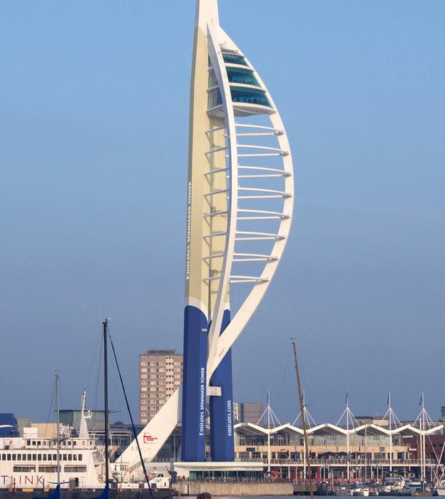 Spinnaker Tower branding: New design revealed by council - BBC News