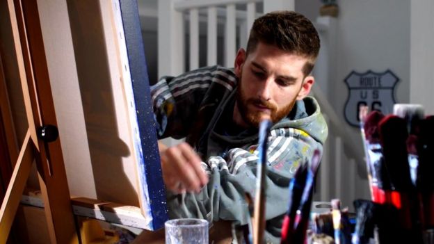 Artist Samuel Thomas on slowing down thanks to lockdown - BBC News