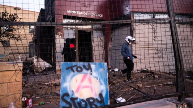 Man fined $12m for police station arson during George Floyd protests ...