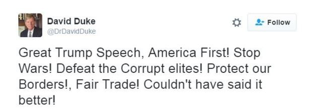 David Duke, former Ku Klux Klan leader, to run for Congress - BBC News