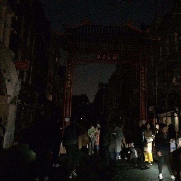 Blackout hits London's Soho on Black Friday - BBC News