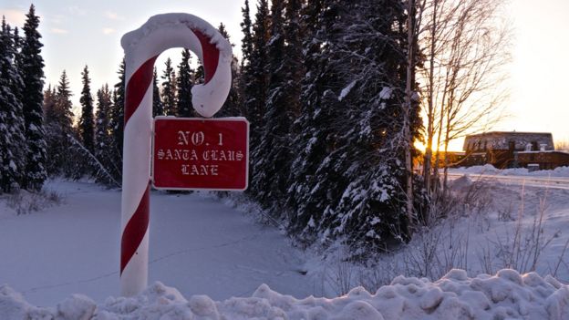 North Pole: Growing up in the town where it's always Christmas - BBC News