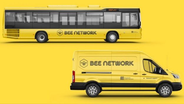 Greater Manchester transport: Bee Network design revealed - BBC News