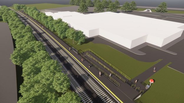 Cowley Branch Line railway gets £500k for station plans - BBC News