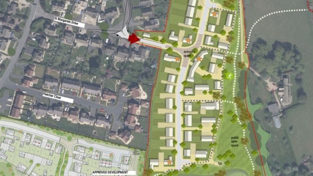Alderton homes approved despite community concerns - BBC News