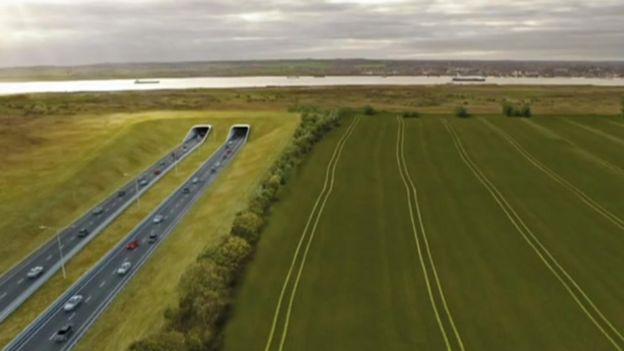 Lower Thames Crossing to be 'biggest road project since M25' - BBC News