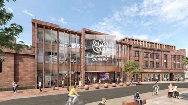 Cumbria University: Listed-building campus plan approved - BBC News