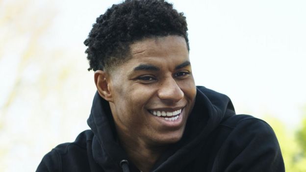 Marcus Rashford posts boy, 9, surprise gift for charity work - BBC News