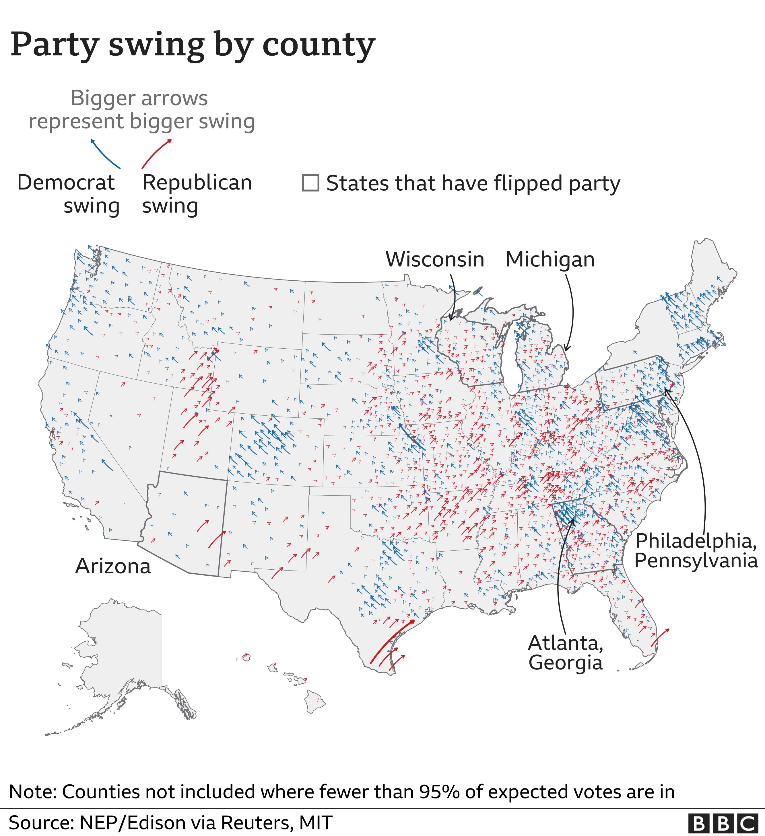 US Election 2020: Results and exit poll in maps and charts - BBC News