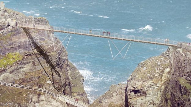 Tintagel Castle bridge designs revealed by English Heritage - BBC News