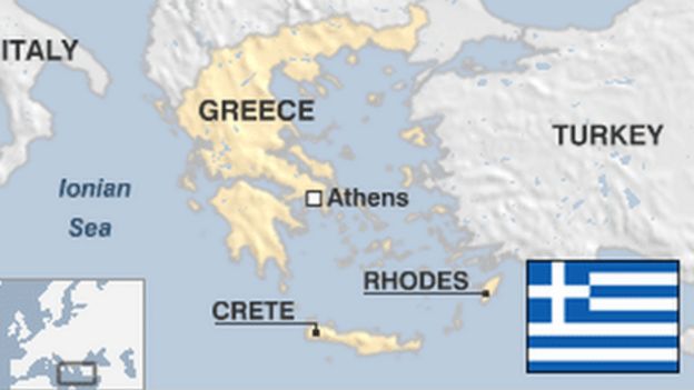 Cliff collapse on Greece's 'shipwreck beach' injures tourists - BBC News