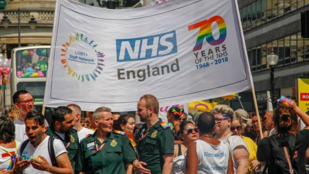 Pride in London sorry after anti-trans protest - BBC News