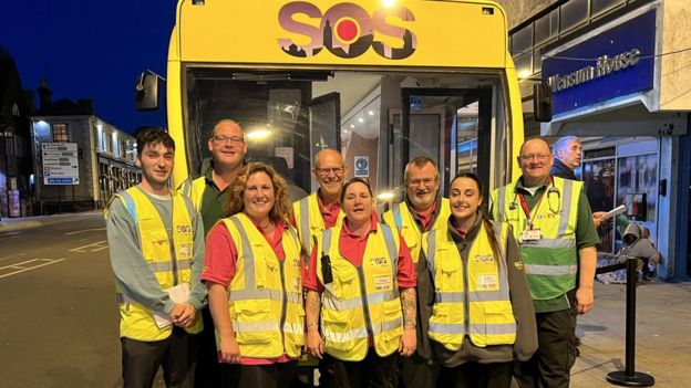 Norwich SOS bus has 'hope for future' after NHS funding cut - BBC News
