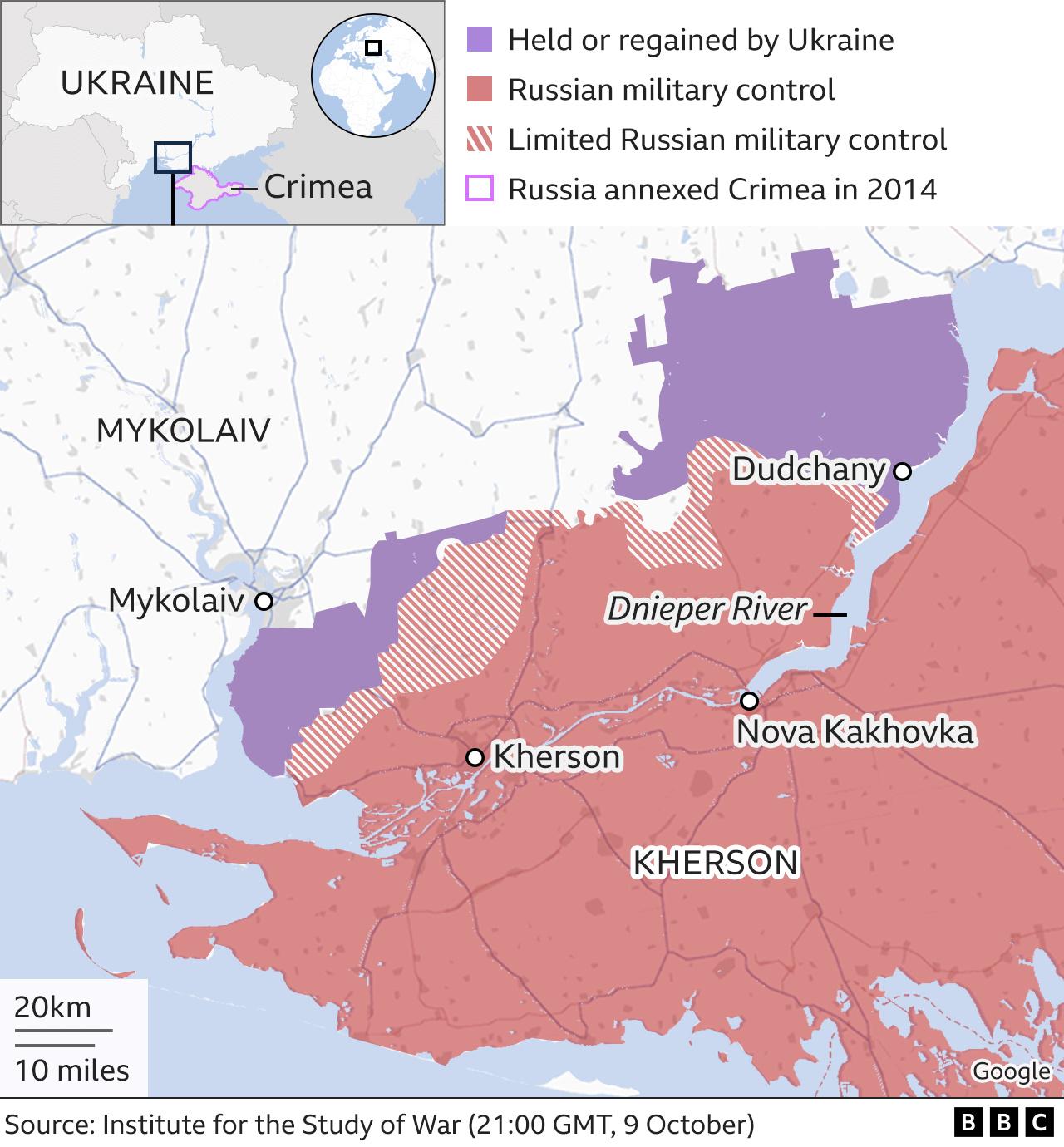 Ukraine in maps: Tracking the war with Russia - BBC News