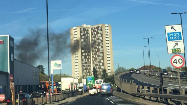 Southampton Redbridge Towers fire arson suspect released - BBC News