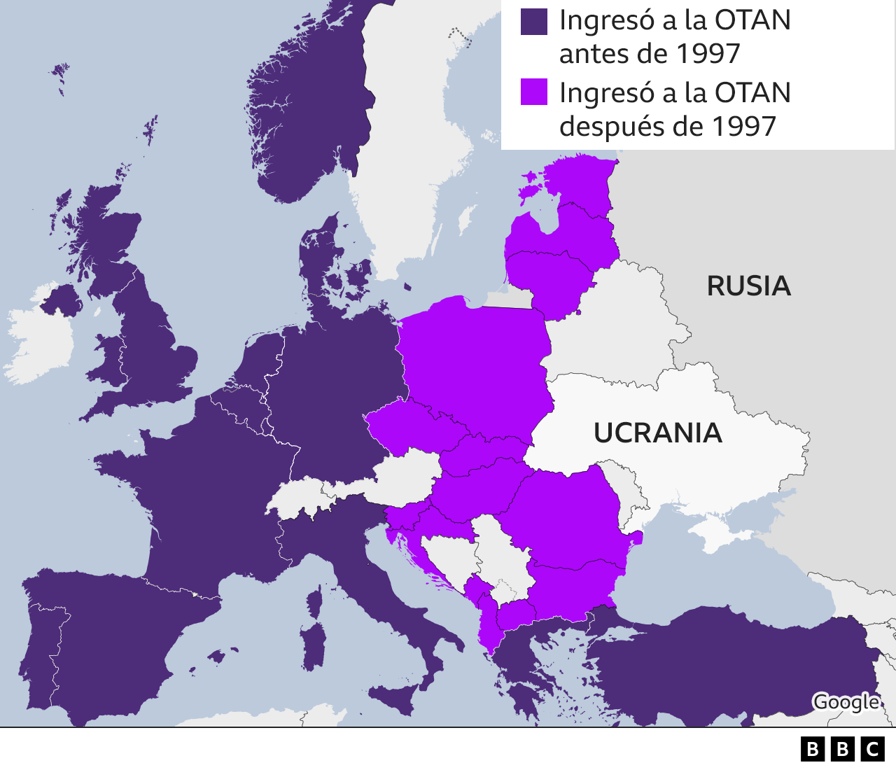 Rusia y Ucrania: 5 mapas sobre el origen de la crisis - BBC News Mundo