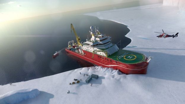 Sir David Attenborough polar science vessel takes shape - BBC News