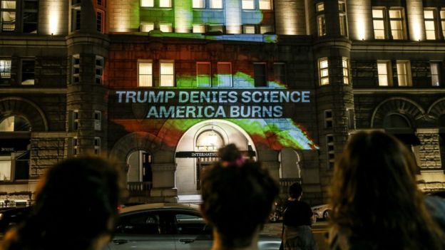 Climate change: US formally withdraws from Paris agreement - BBC News