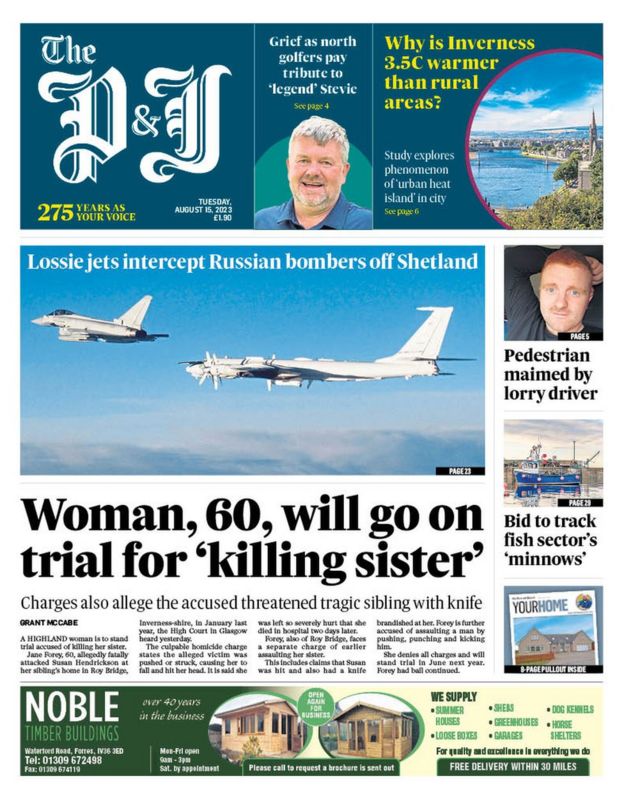 Scotland's papers: Firearm attack and teens die in rave tragedy - BBC News